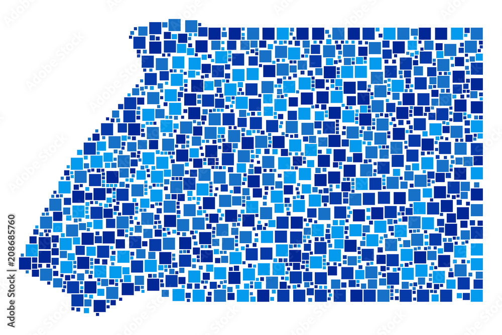 Equatorial Guinea map composition of scattered filled squares in ...