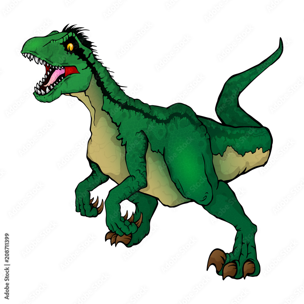 Isolated vector illustration of a Raptor. Stock Vector | Adobe Stock