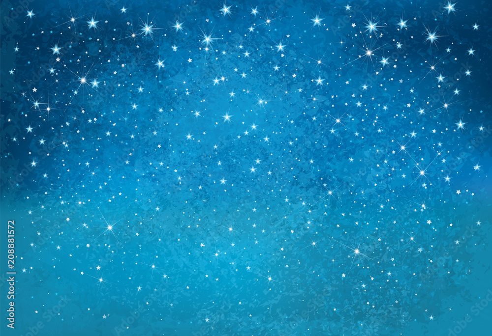 Vector night starry sky background. Stock Vector | Adobe Stock