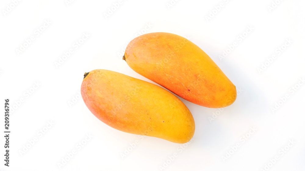Mahachanok or Rainbow mango on a white background. Stock Photo | Adobe ...