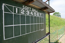 Old Baseball Scoreboard Free Stock Photo - Public Domain Pictures