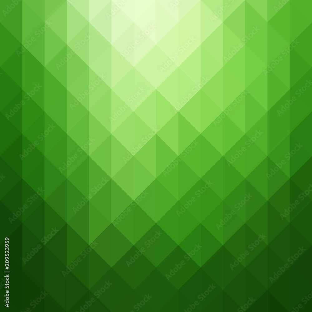 Abstract geometric pattern. Green triangles background Stock Vector ...