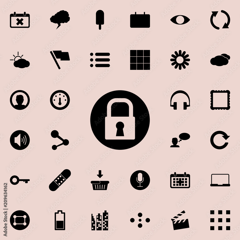 castle in a circle icon. Detailed set of minimalistic icons. Premium ...