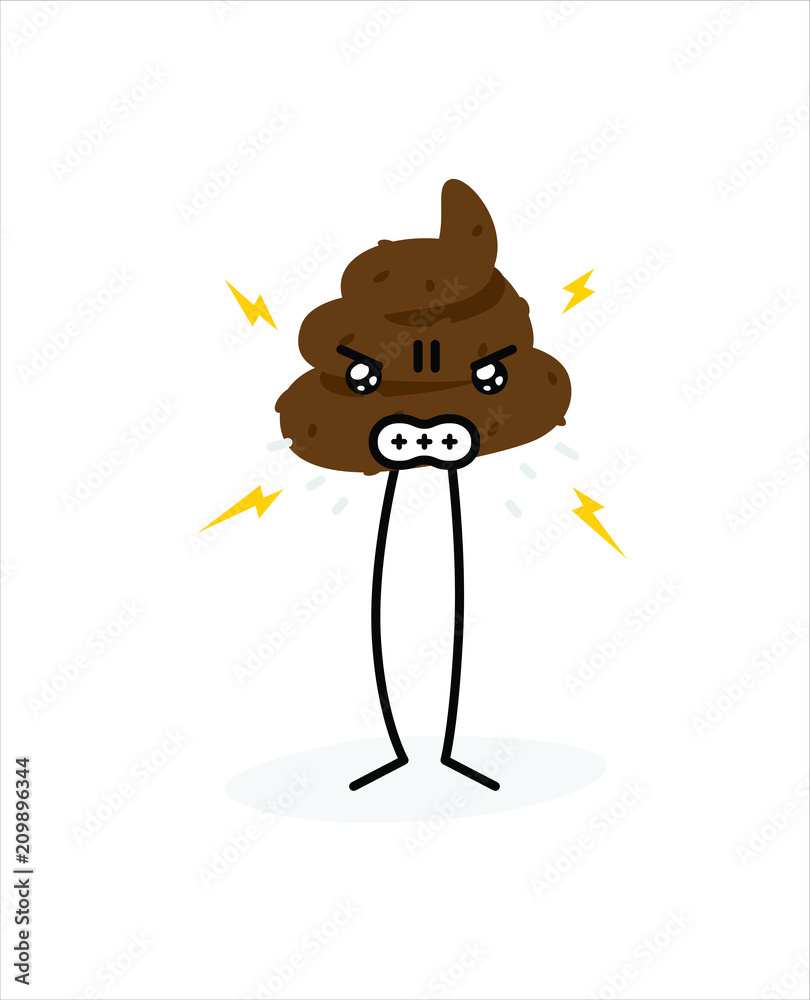 Illustration of a piece of turd. Vector illustration. Image is isolated ...