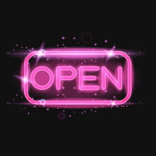 Pink Neon Open Sign Free Stock Photo - Public Domain Pictures