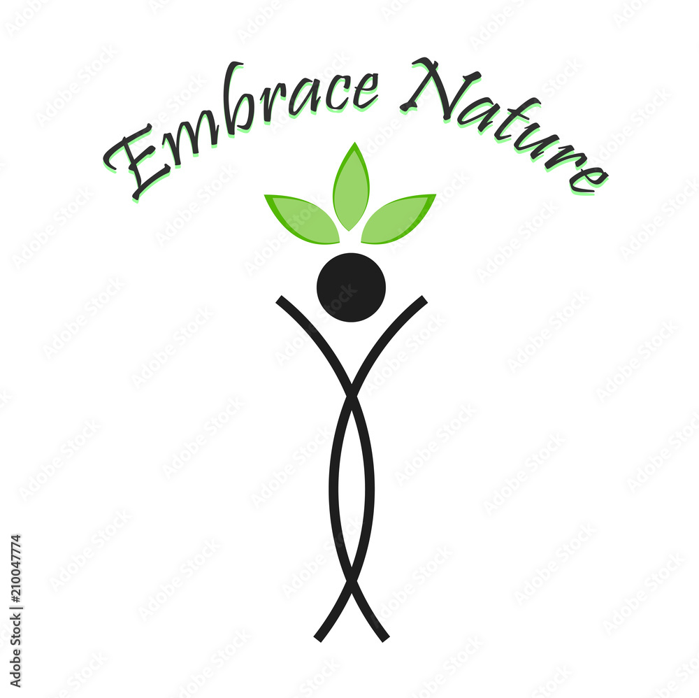 Embrace Nature- The graphic portrays the need to save the environment ...