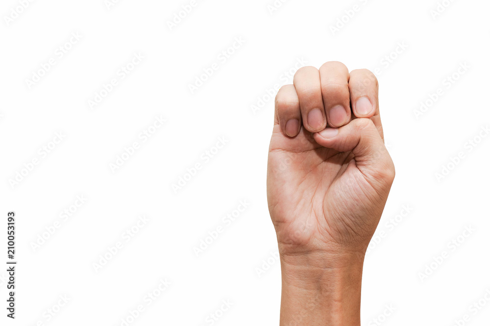 Sign language,A collage of the American sign language alphabet E Stock ...