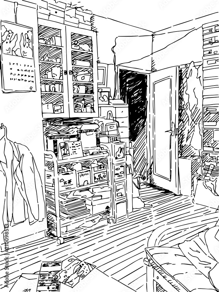How To Draw A Messy Room