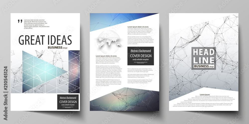 Business templates for brochure, magazine, flyer. Cover design template ...