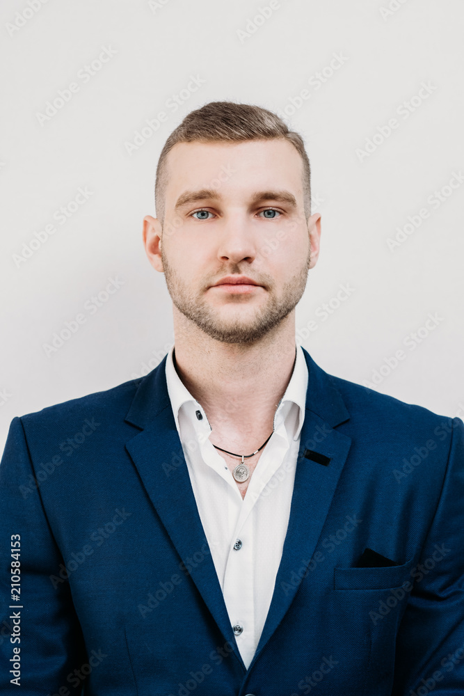Photo Stock passport, document , id photo concept. business man ...