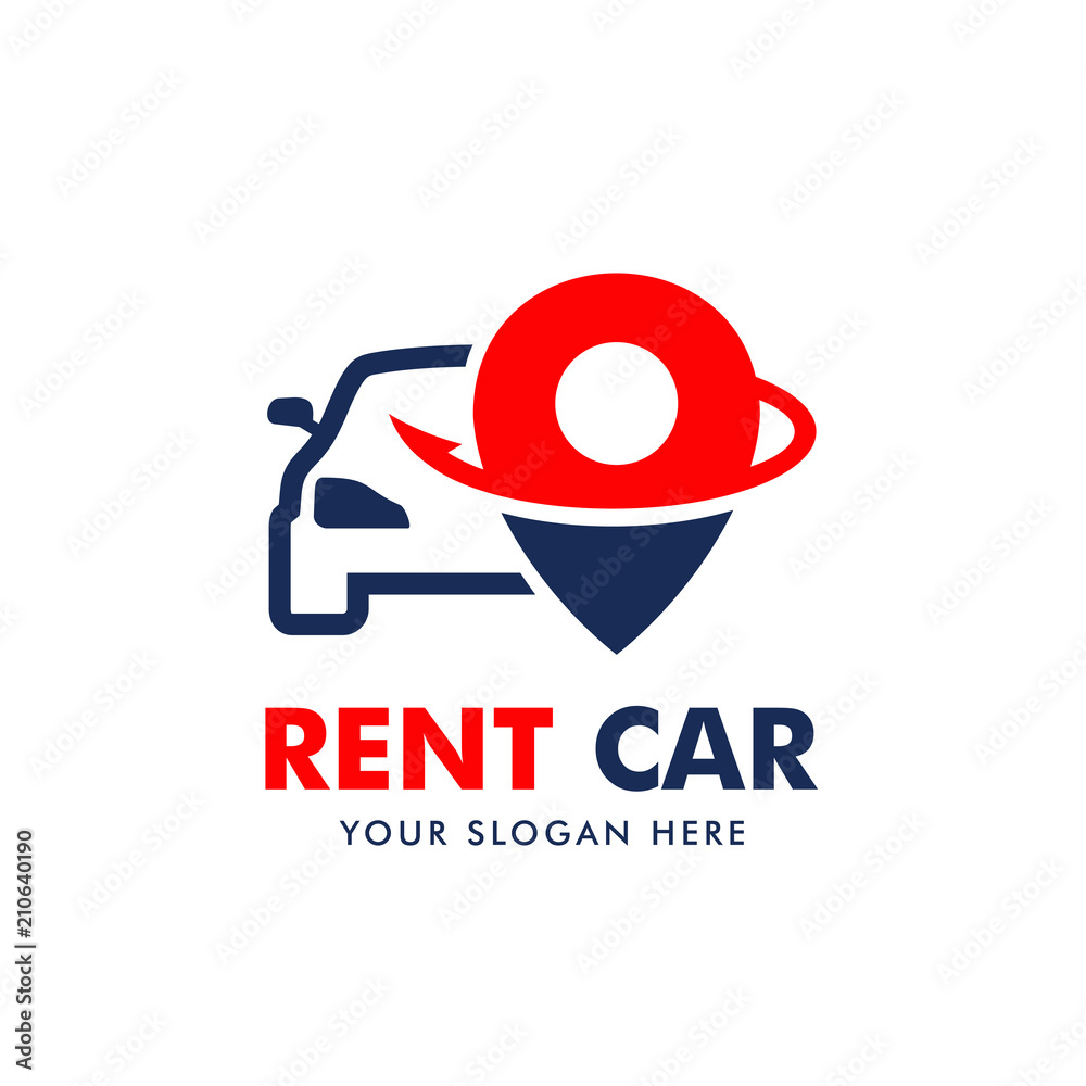 Rent Car Logo Vector Stock Vector | Adobe Stock
