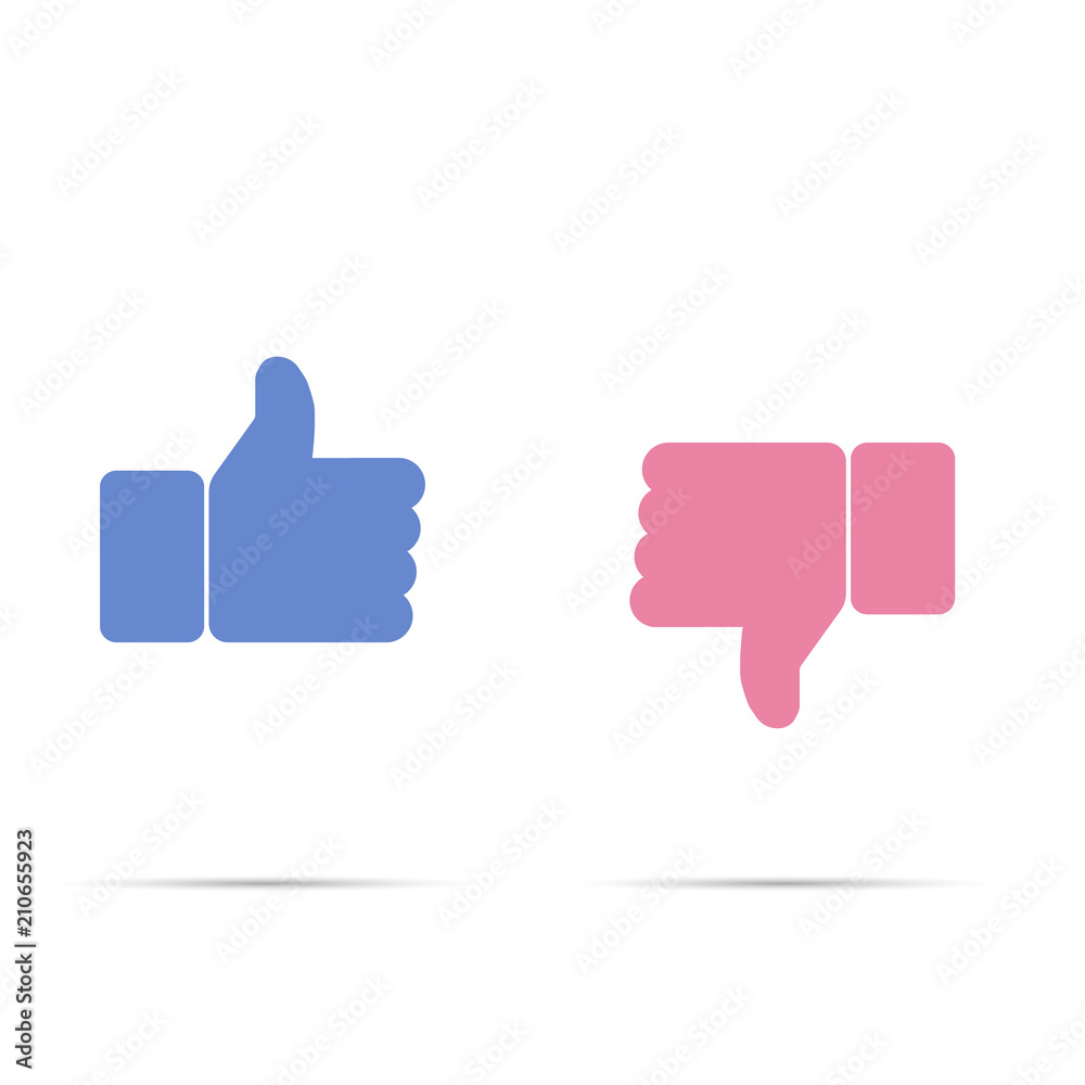 Like and dislike icons Stock Vector | Adobe Stock