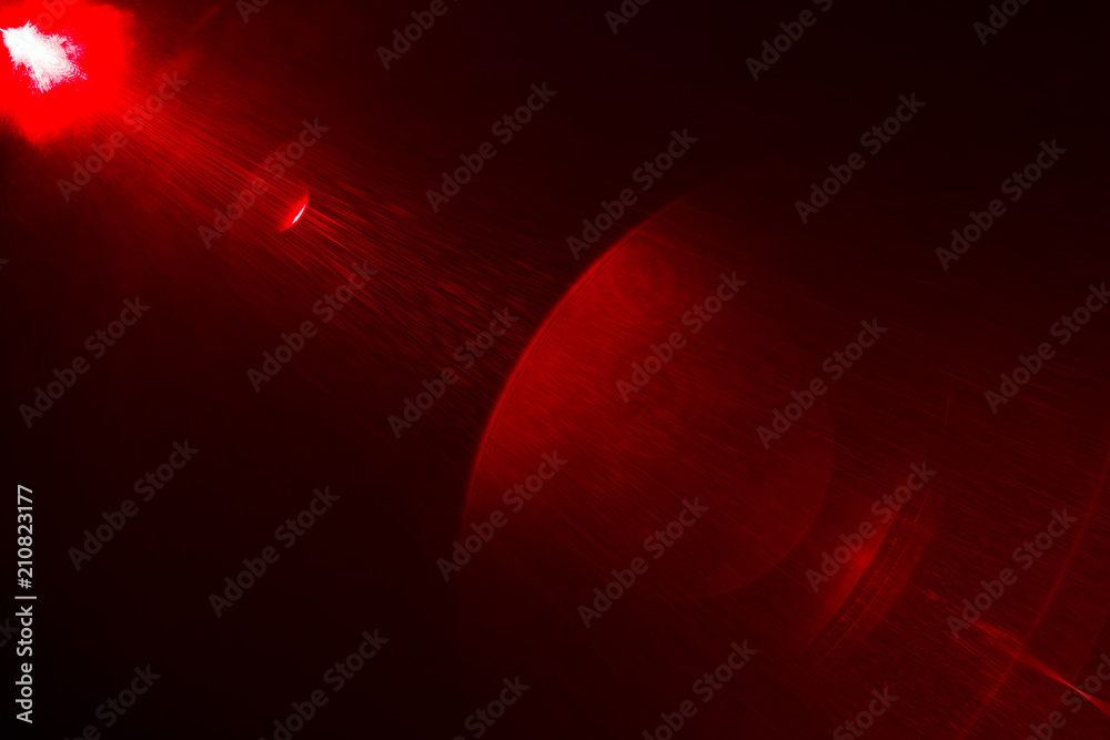 Camera lens flare by laser light create circles of objective iris ...