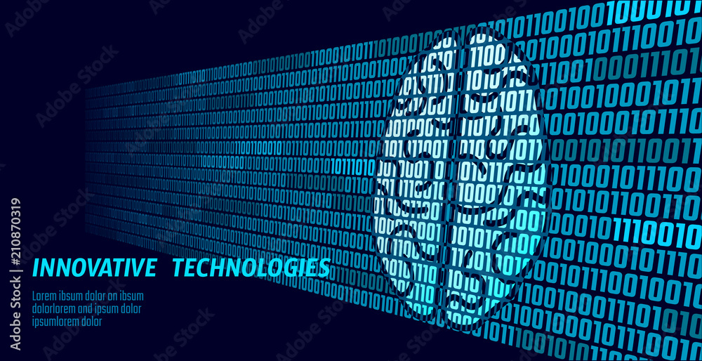 Active human brain artificial intelligence next level man menthal ...