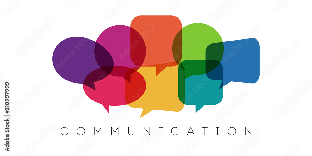 speech bubbles, communication concept, vector illustration Stock Vector ...
