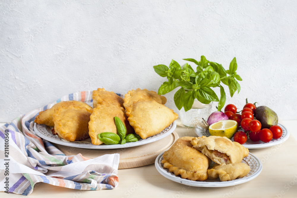 Panzerotti - a savory fried turnover traditional for Southern Italy ...