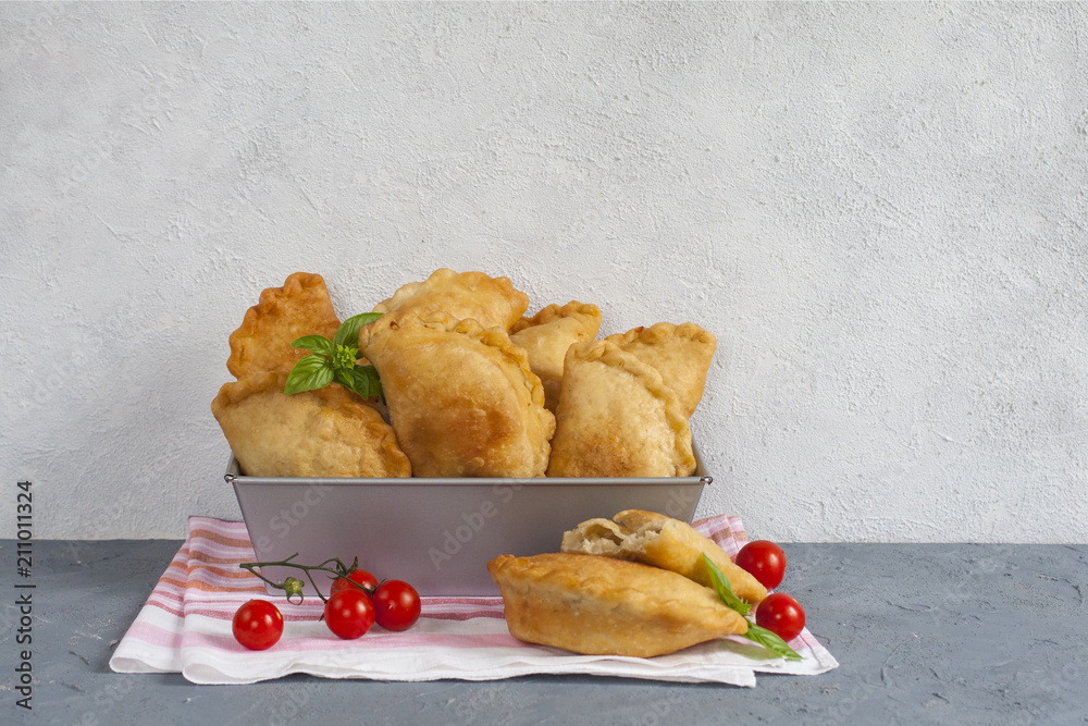 Panzerotti - a savory fried turnover traditional for Southern Italy ...