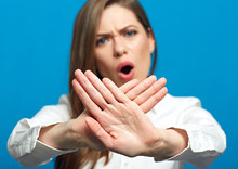Girl Saying Stop Free Stock Photo - Public Domain Pictures