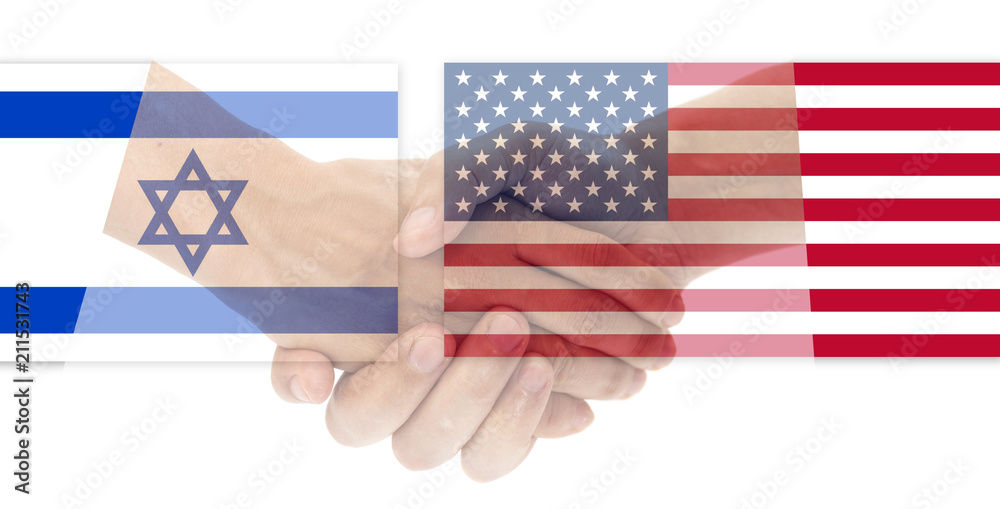 USA and Israel flag with handshake Stock Photo | Adobe Stock