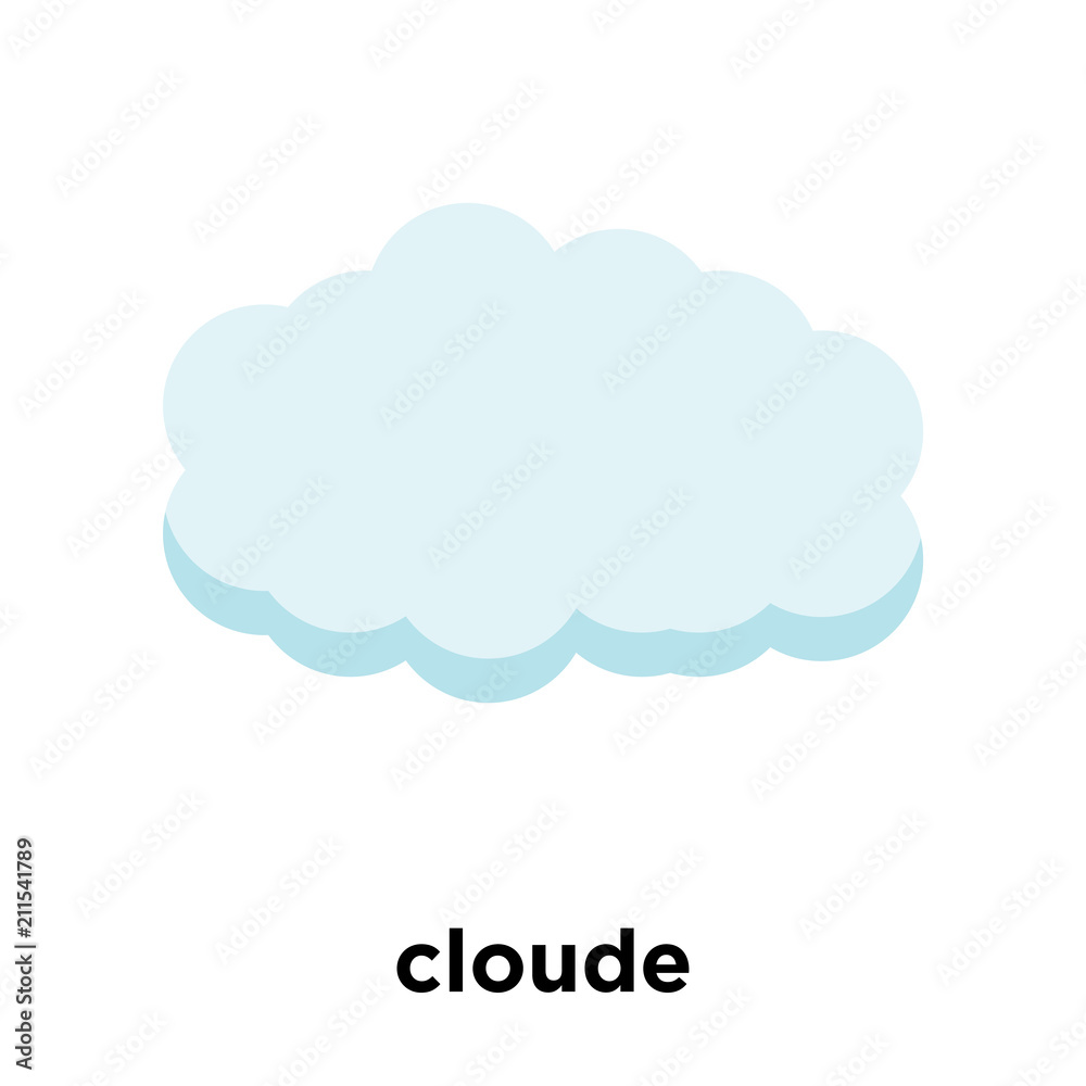 cloude icon vector sign and symbol isolated on white background, cloude ...