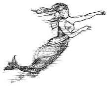 Vintage Maps Mermaid Free Stock Photo - Public Domain Pictures