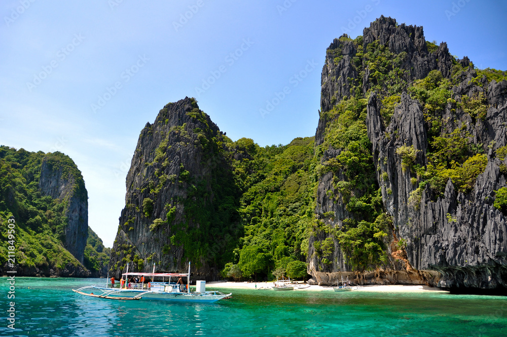 Exotic Tropical Nature of Palawan Island in Philippines, Turquoise ...