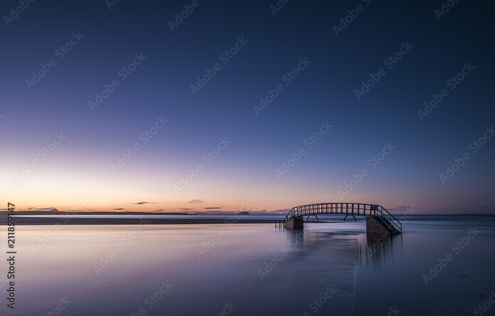 Стокове фото Known as The Bridge To Nowhere, bridge over Biel Water ...