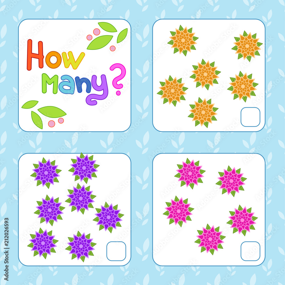 Counting game for preschool children for the development of ...