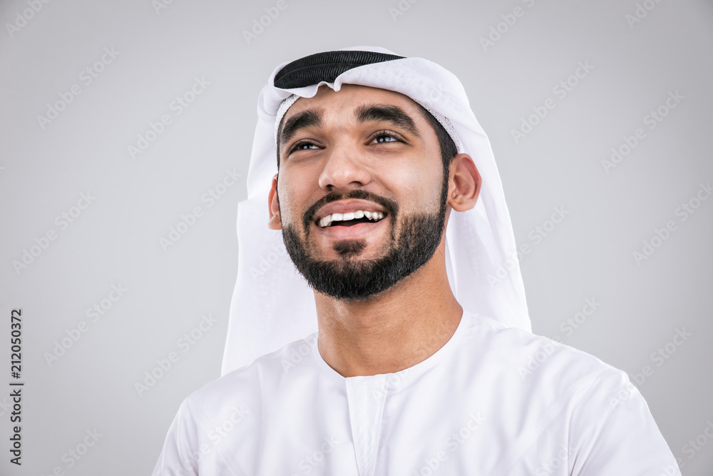 Arabic handsome man studio portraits Stock Photo | Adobe Stock