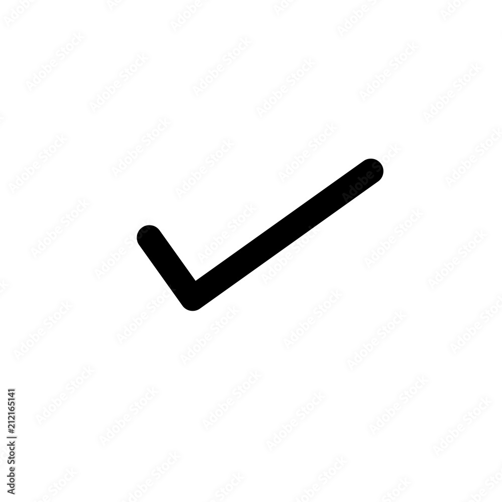Check mark or tick sign. Easily editable, colorable EPS 8 vector icon ...