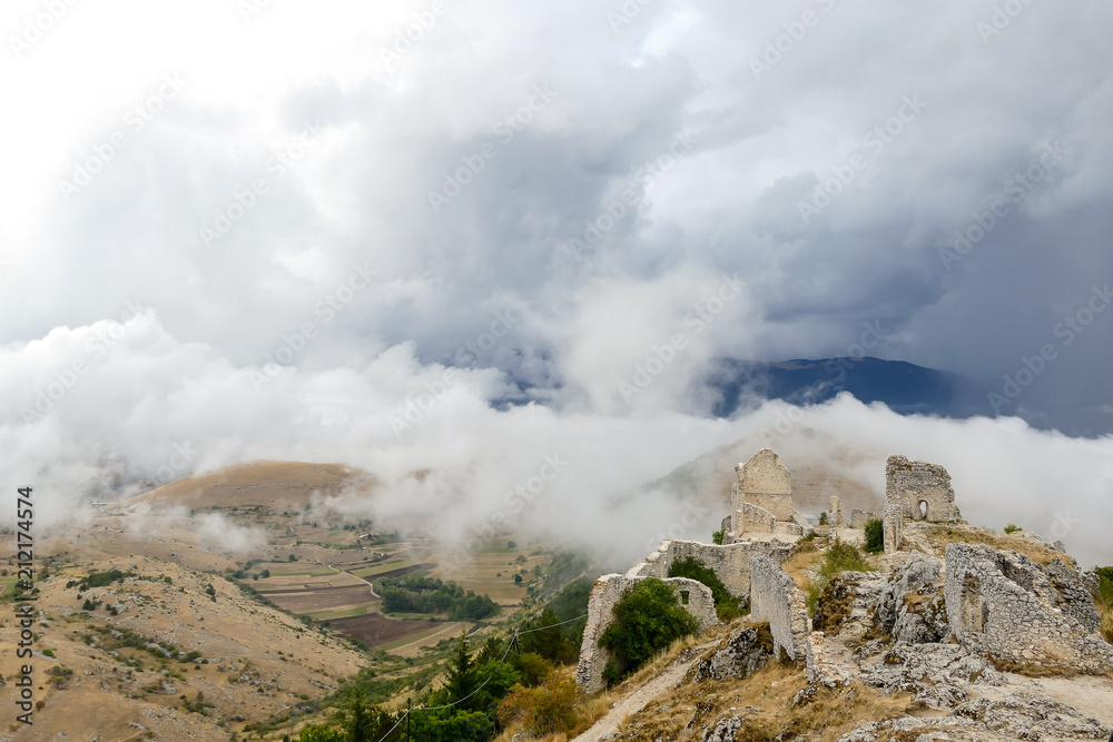 Rocca Calascio old Italian castle Location film of famous film The Name ...