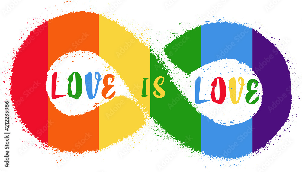 LGBT rights symbol. Gay parade sign Stock Vector | Adobe Stock