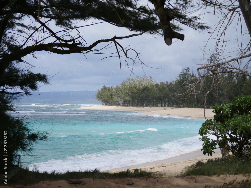 Makaleha Beach Park and Polo Beach Oahu island Hawaii Stock Photo ...