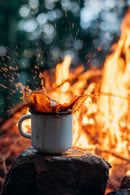 Mug On Fire Free Stock Photo - Public Domain Pictures
