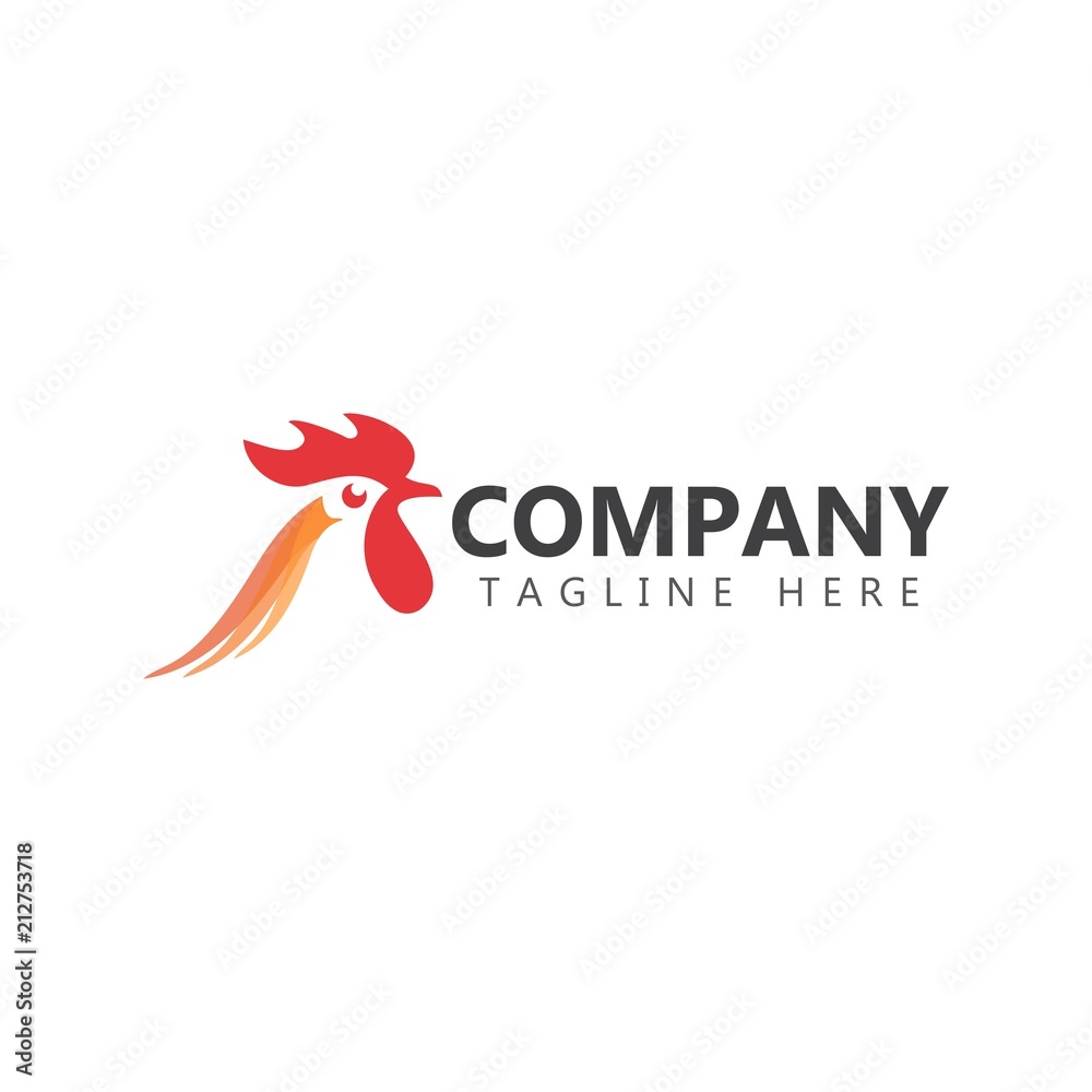 Chicken Company Logo Vector Template Design Illustration Stock Vector ...