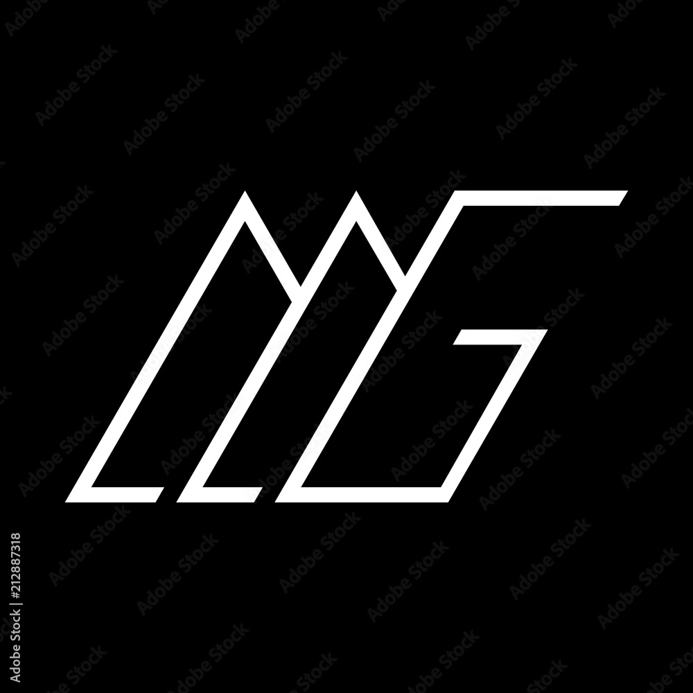 MG logo, monogram, vector Stock Vector | Adobe Stock