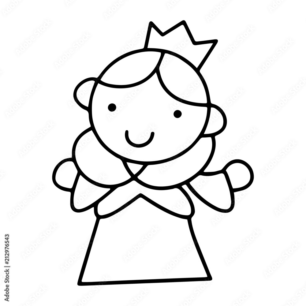 Queen cartoon illustration isolated on white background for children ...