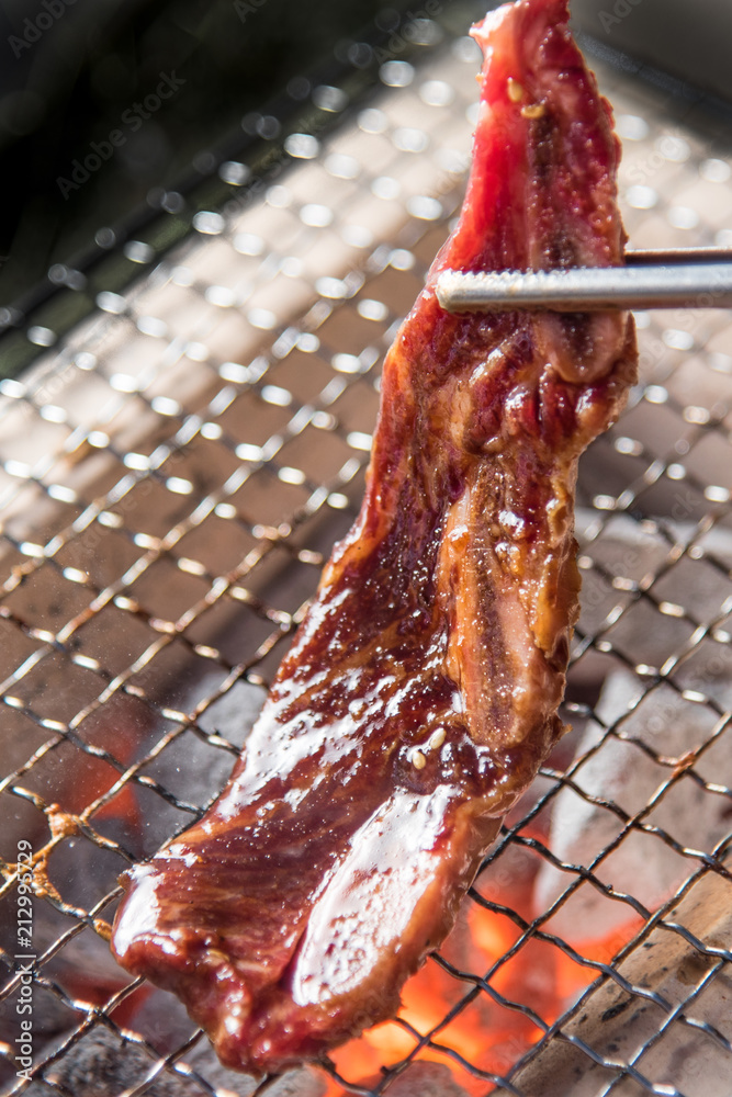 short rib with bone, Yakiniku, japanese bbq Stock Photo | Adobe Stock