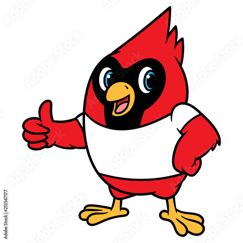 Cartoon Cardinal Bird Mascot - Buy this stock vector and explore ...