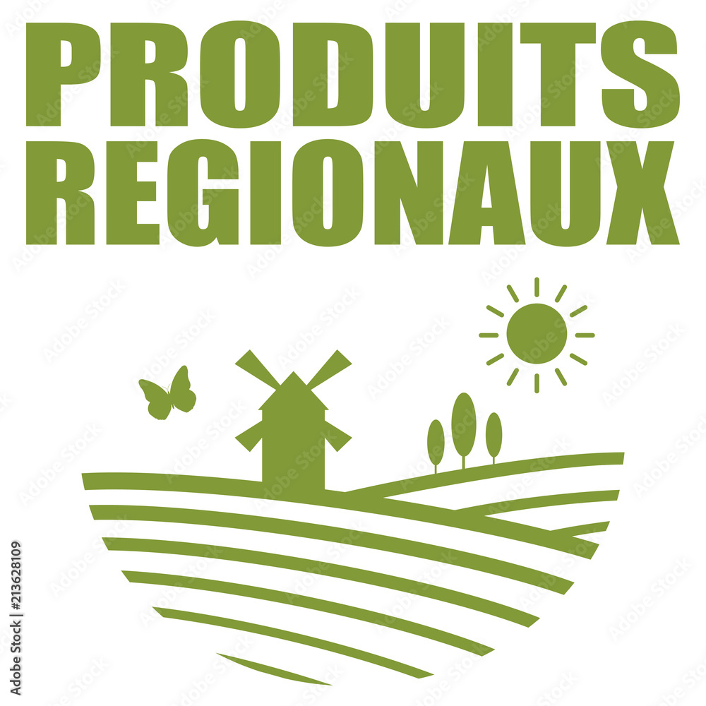 Logo produits régionaux. Stock Vector | Adobe Stock