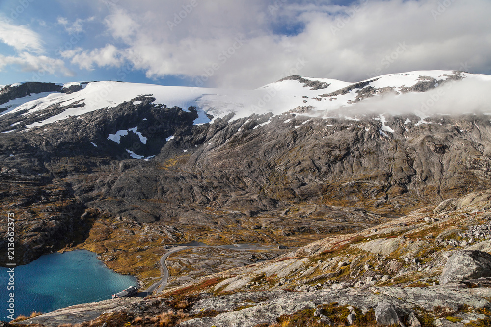 Djupvatnet Lake and the Flydal Valley Stock Photo | Adobe Stock