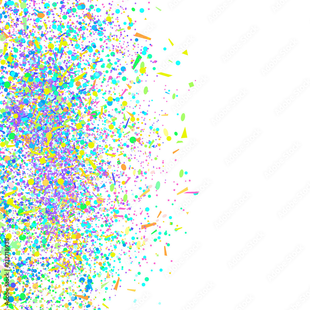 Wallpaper with multicolored confetti on white. Pattern for design ...