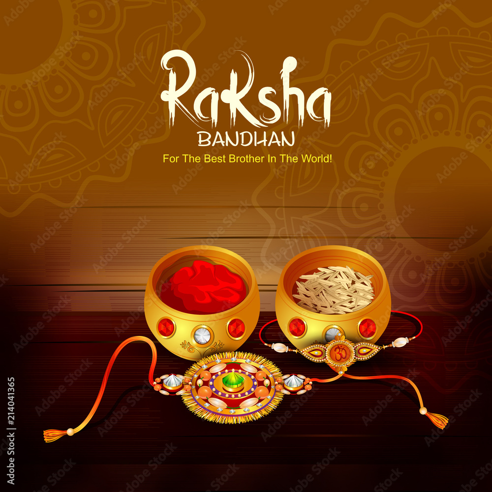 Rakhi background for Indian festival Raksha bandhan celebration Stock ...