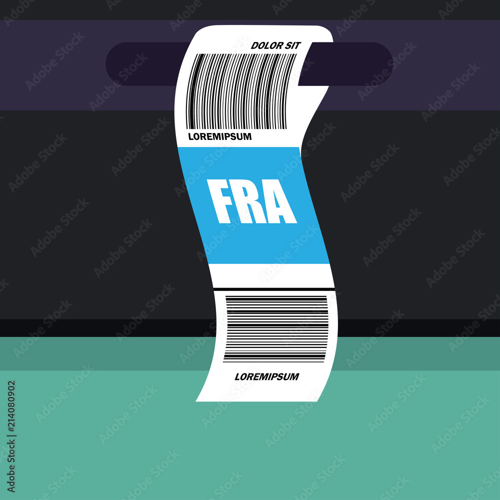 luggage tag label on suitcase with frankfurt germany country code and ...