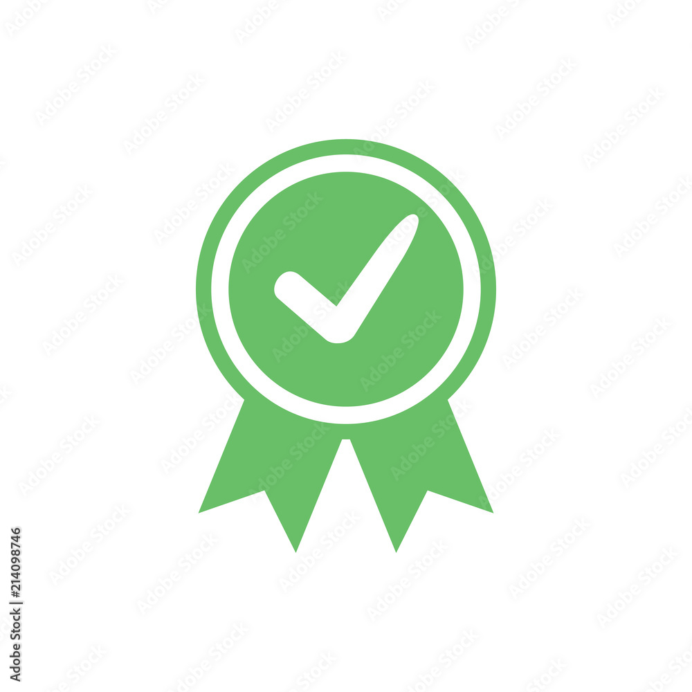 Approved certified icon. Certified seal icon. Accepted accreditation ...