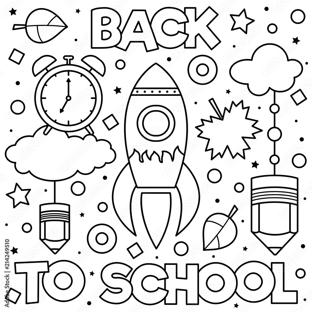 Coloring page. Vector illustration. Stock Vector | Adobe Stock