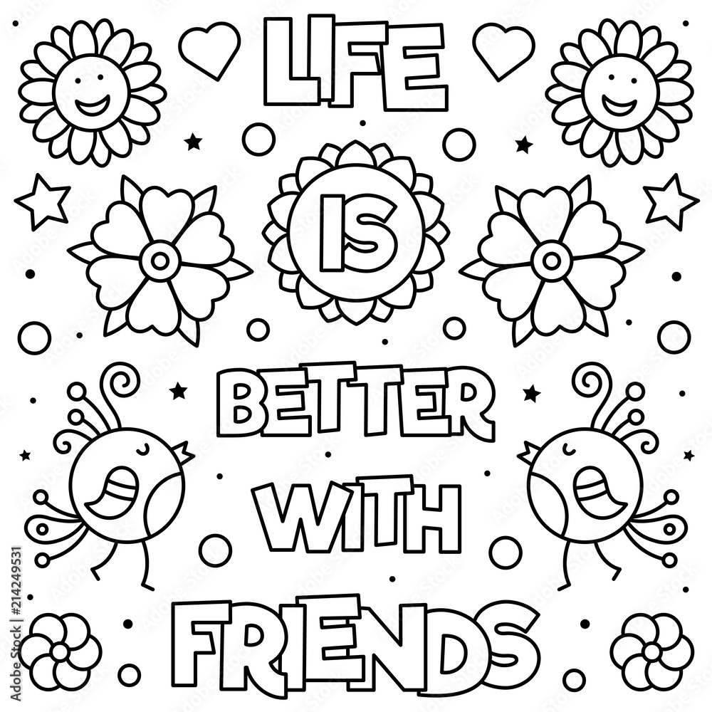 Coloring page. Vector illustration. Stock Vector | Adobe Stock