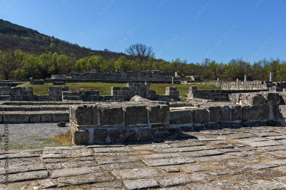 Ruins of The capital city of the First Bulgarian Empire medieval ...