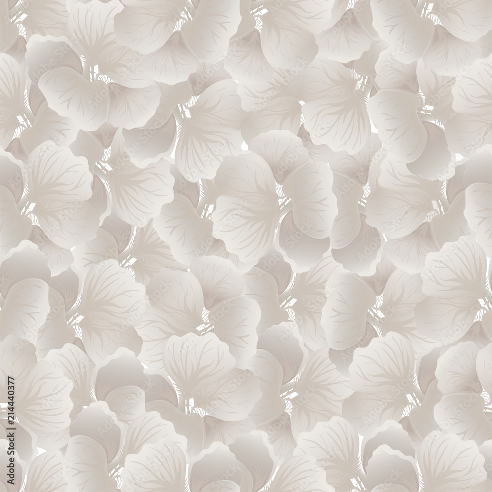 Silver flower print. Vintage Floral Pattern. Trendy seamless background ...