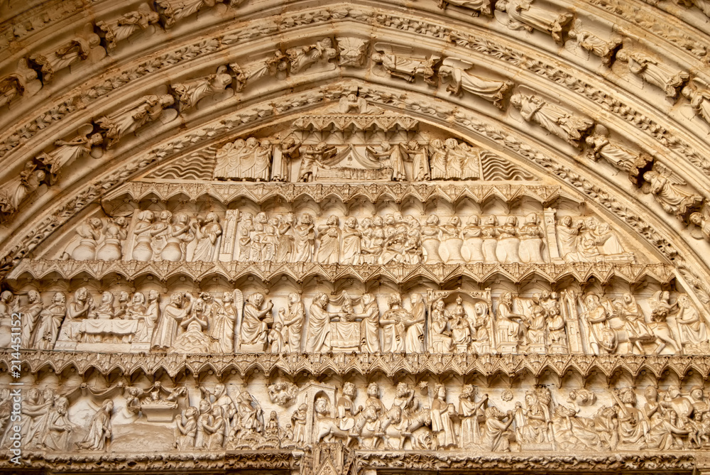 Detalle puerta del reloj, catedral de toledo Stock Photo | Adobe Stock